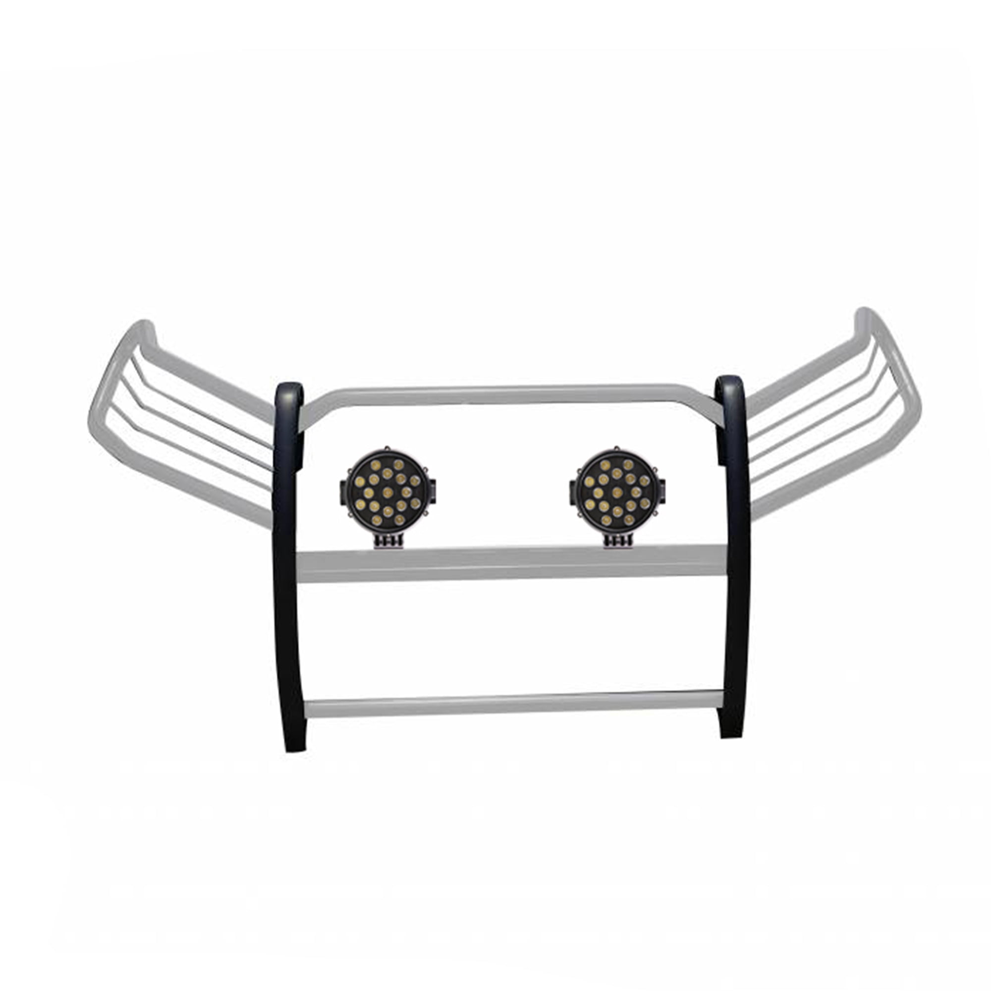 Black Horse Grille brush Bumper Guard Modular Stainless Steel Come With ...