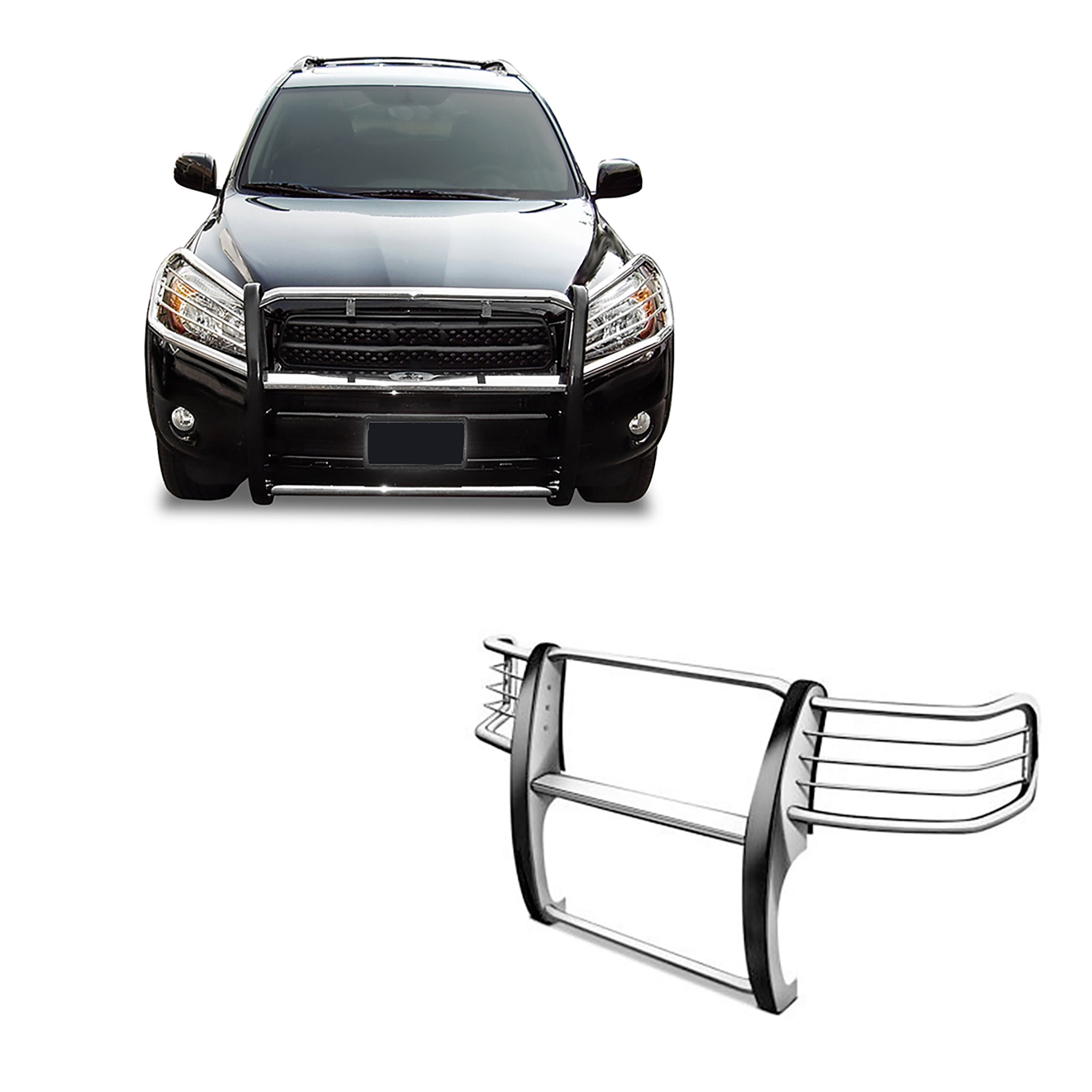 Black Horse Grille brush Bumper Guard Modular Stainless Steel ...