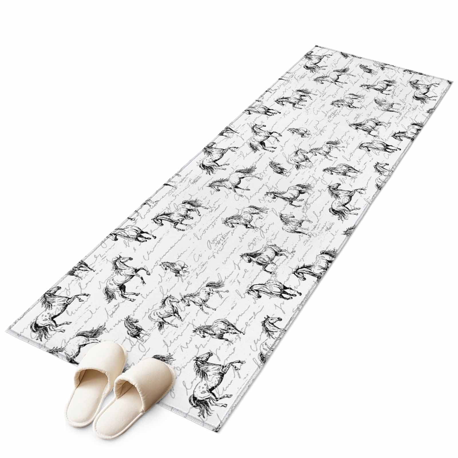 Black Horse Large Area Rugs for Bedroom Living Room, Soft Non Slip ...