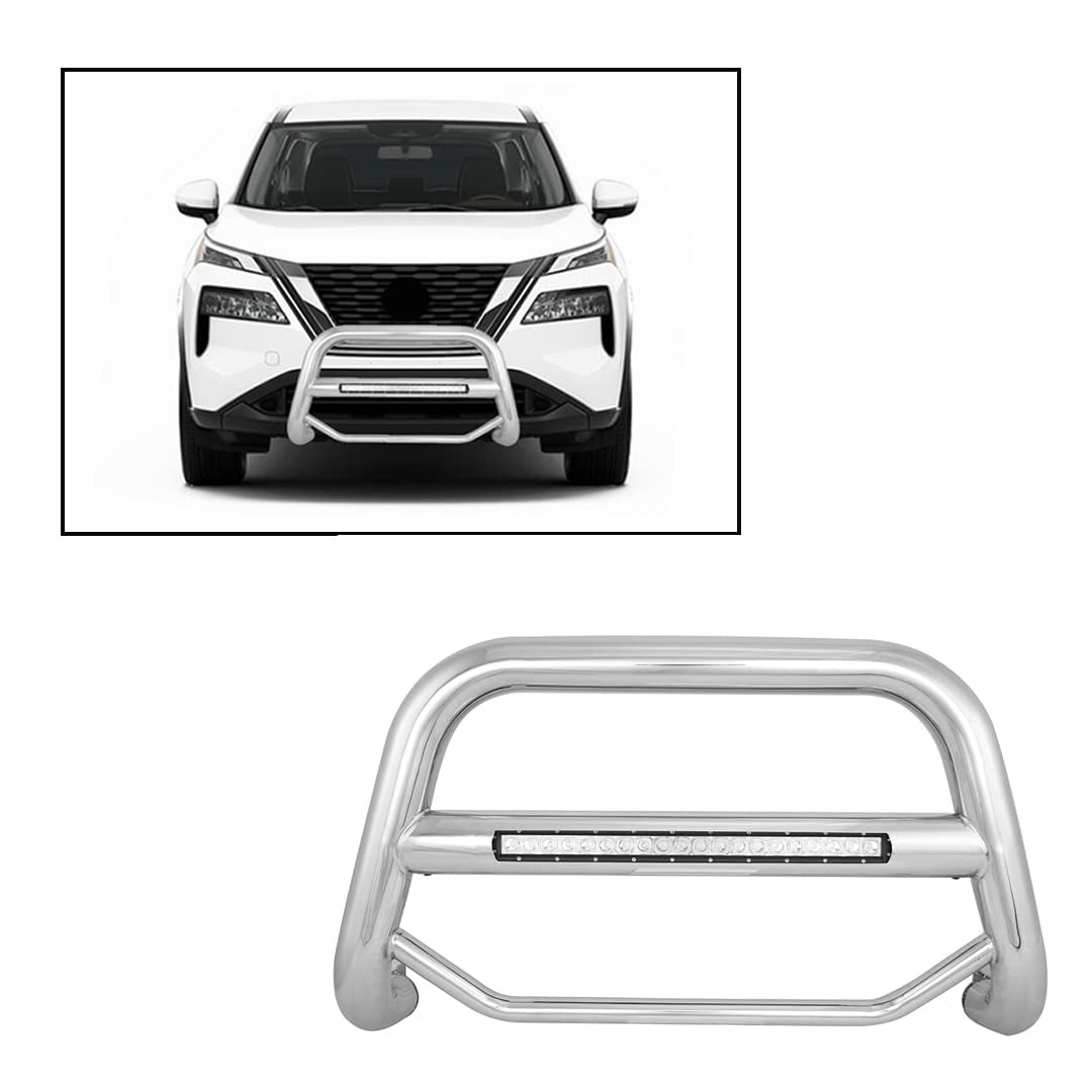 Black Horse MAX Beacon Bull Bar No Skid Plate Stainless Steel ...