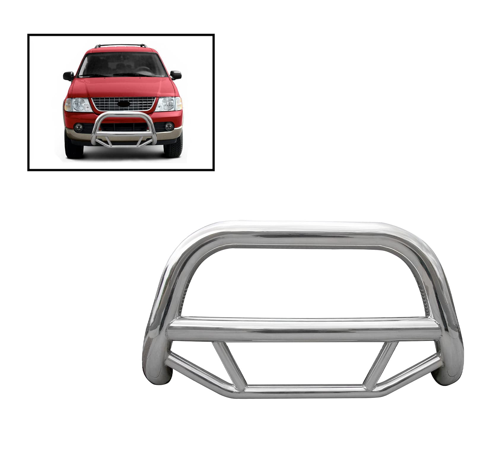 Black Horse Max Bull Bar No Skid Plate Stainless Steel Compatible with ...