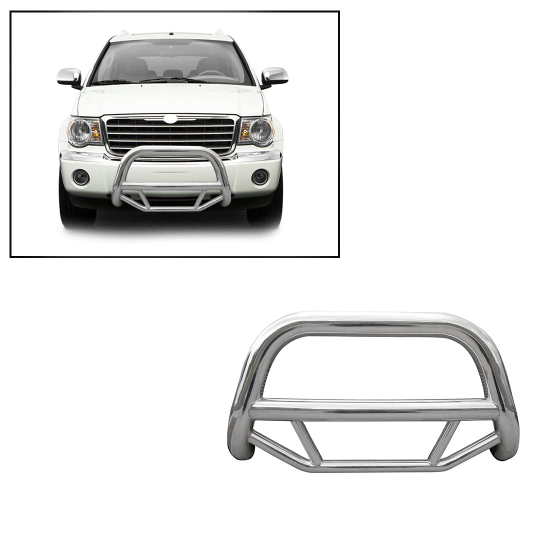 Black Horse Max Bull Bar No Skid Plate Stainless Steel Compatible with ...