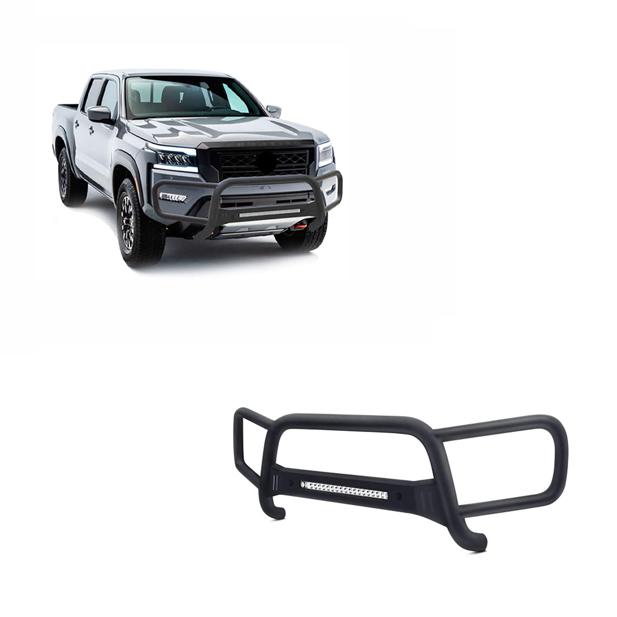 Black Horse Modular Beacon Front Runner Bumper Guard with 20” LED ...