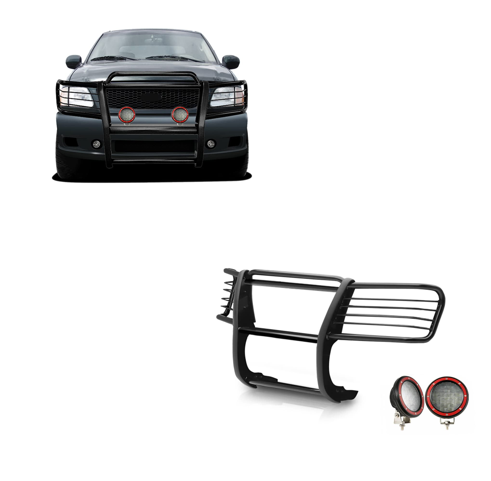 Black Horse Off Road 17FP27MAPLFR Grille Guard Kit for Ford Expedition ...