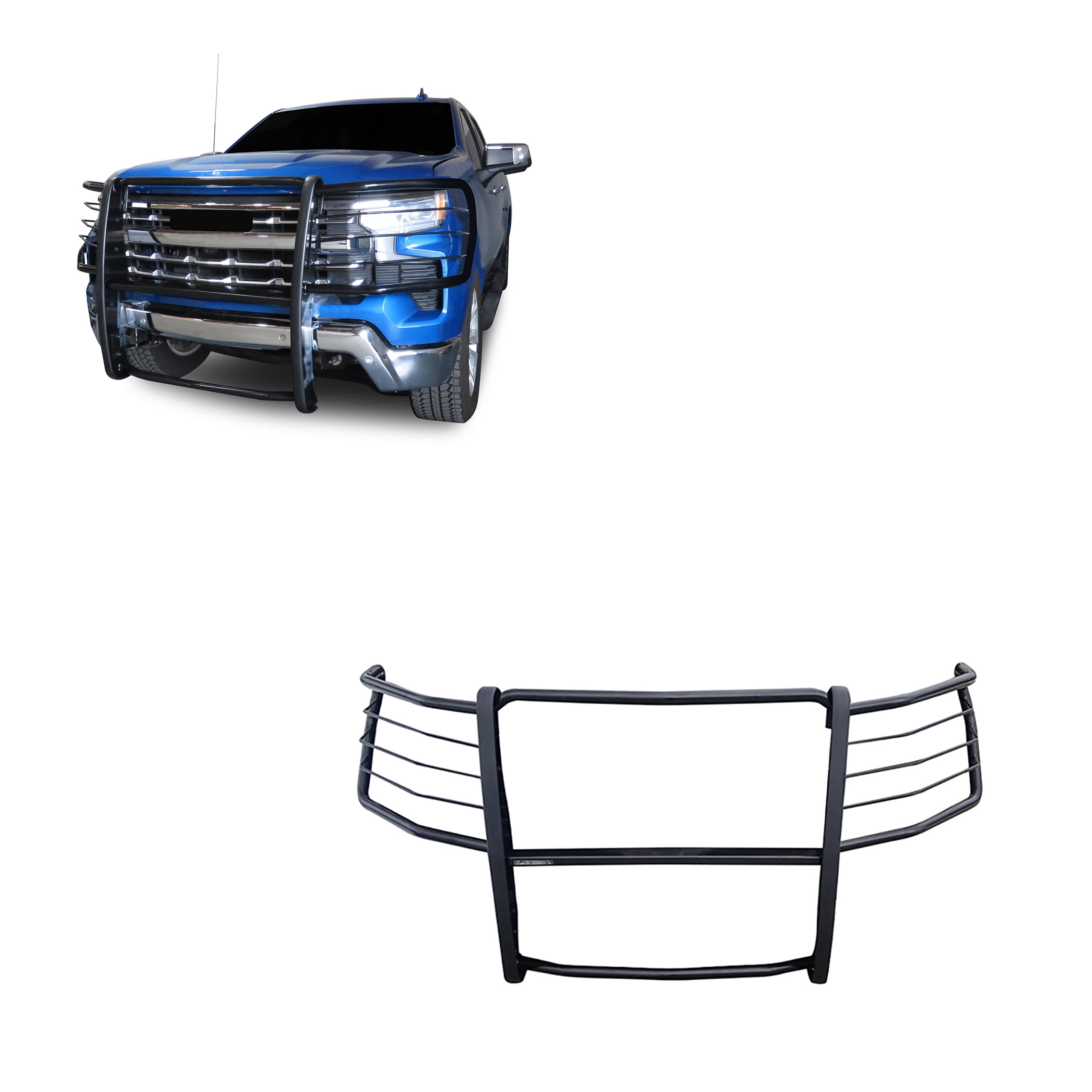 Black Horse Off Road 17GT22MA Grille Brush Bumper Guard for Chevy ...