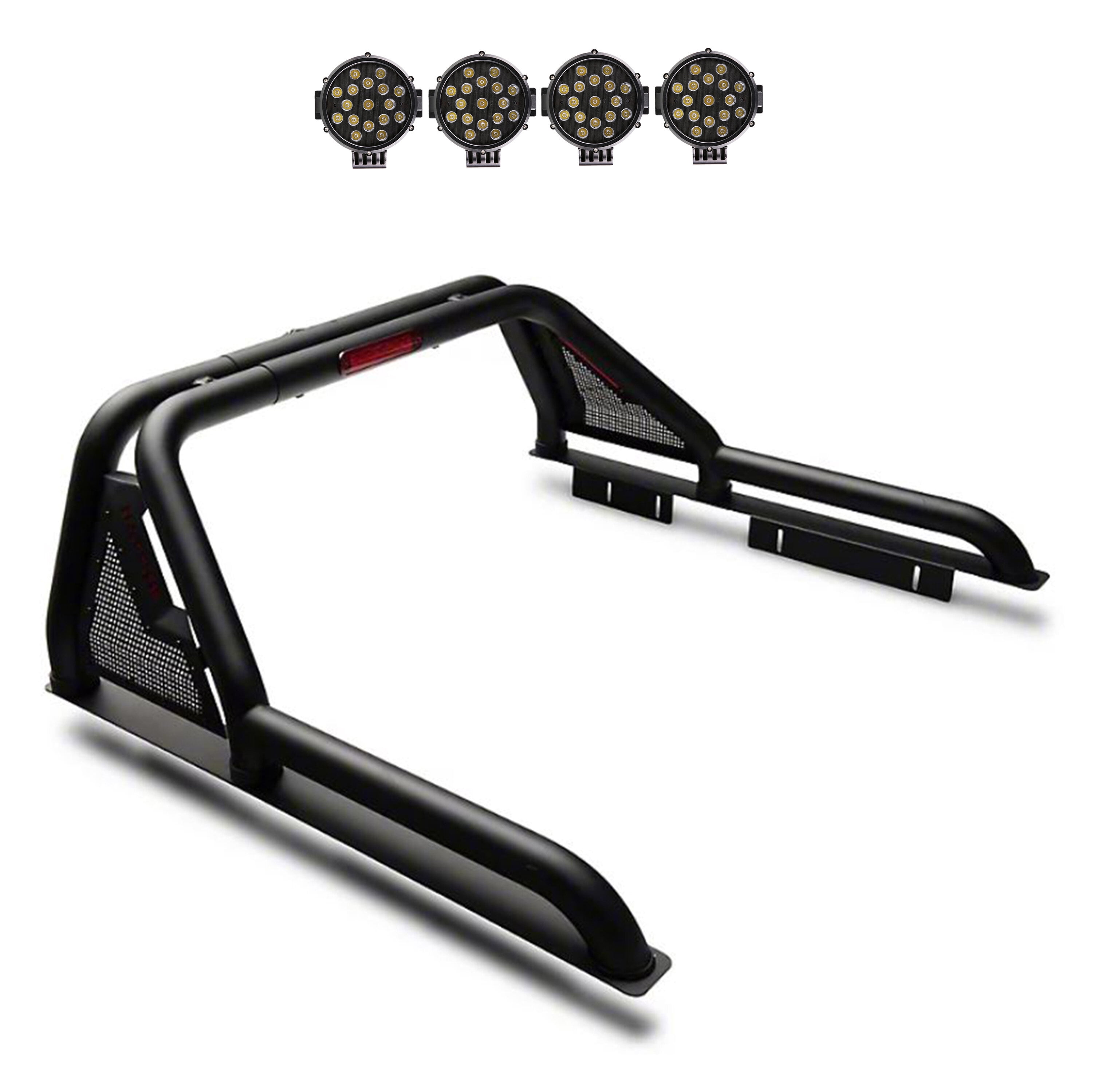 Black Horse Off Road GLRB03BPLB Gladiator Roll Bar Kit for GMC Canyon ...