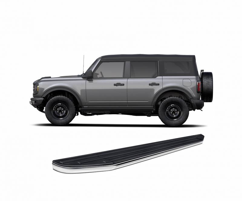 Black Horse Premium Running Boards Black Compatible with 2021-2024 Ford ...
