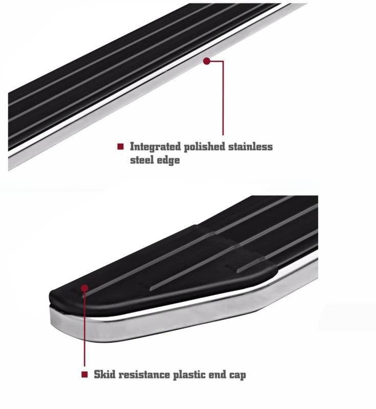 Black Horse Premium Running Boards Black Compatible with 2006-2018 ...