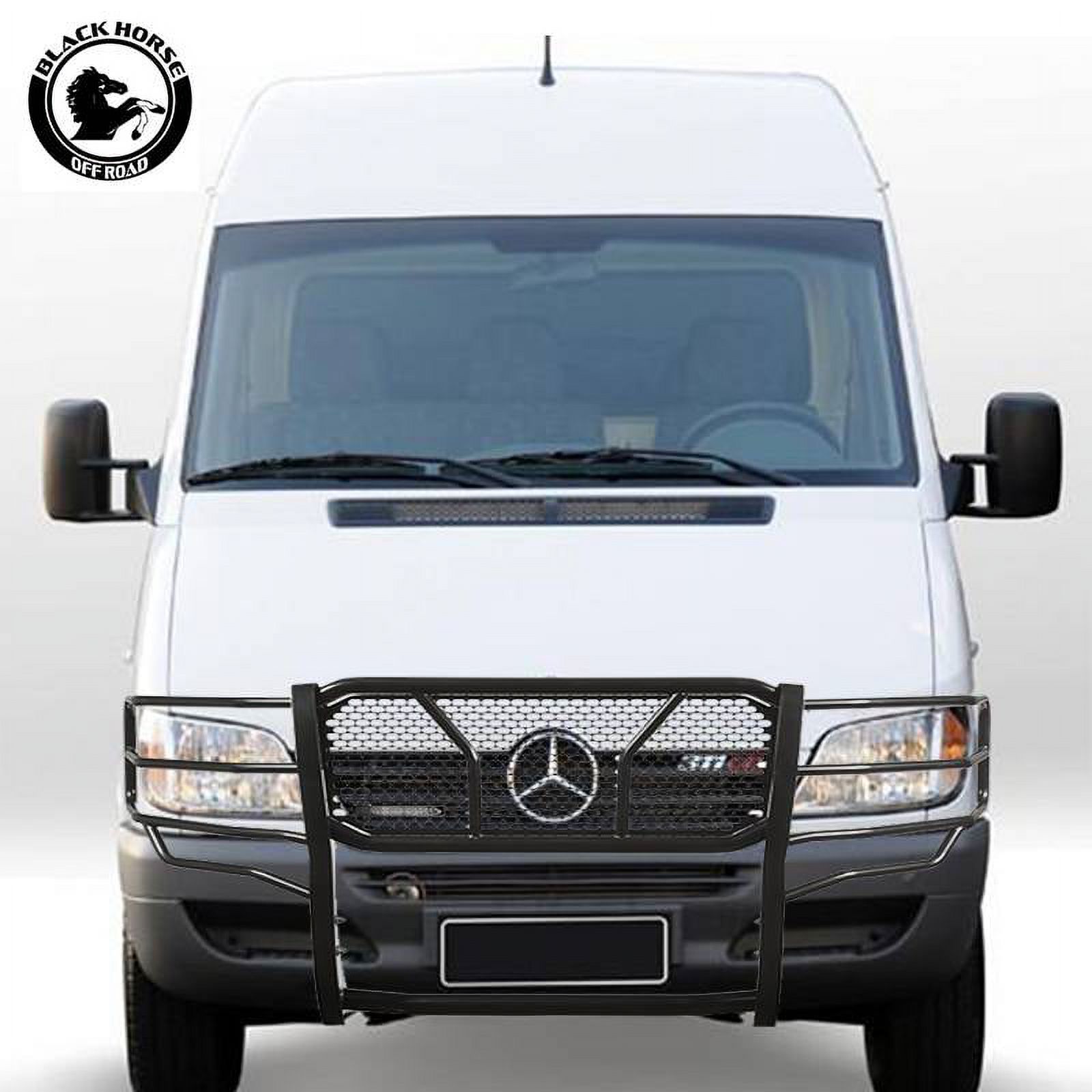 Black Horse Off Road Rugged Heavy Duty Grille Guard Black Steel Ru ...