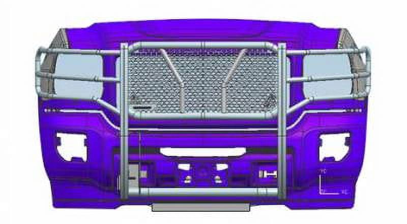 Black Horse Off Road Rugged Heavy Duty Grille Guard Black Steel Ru ...