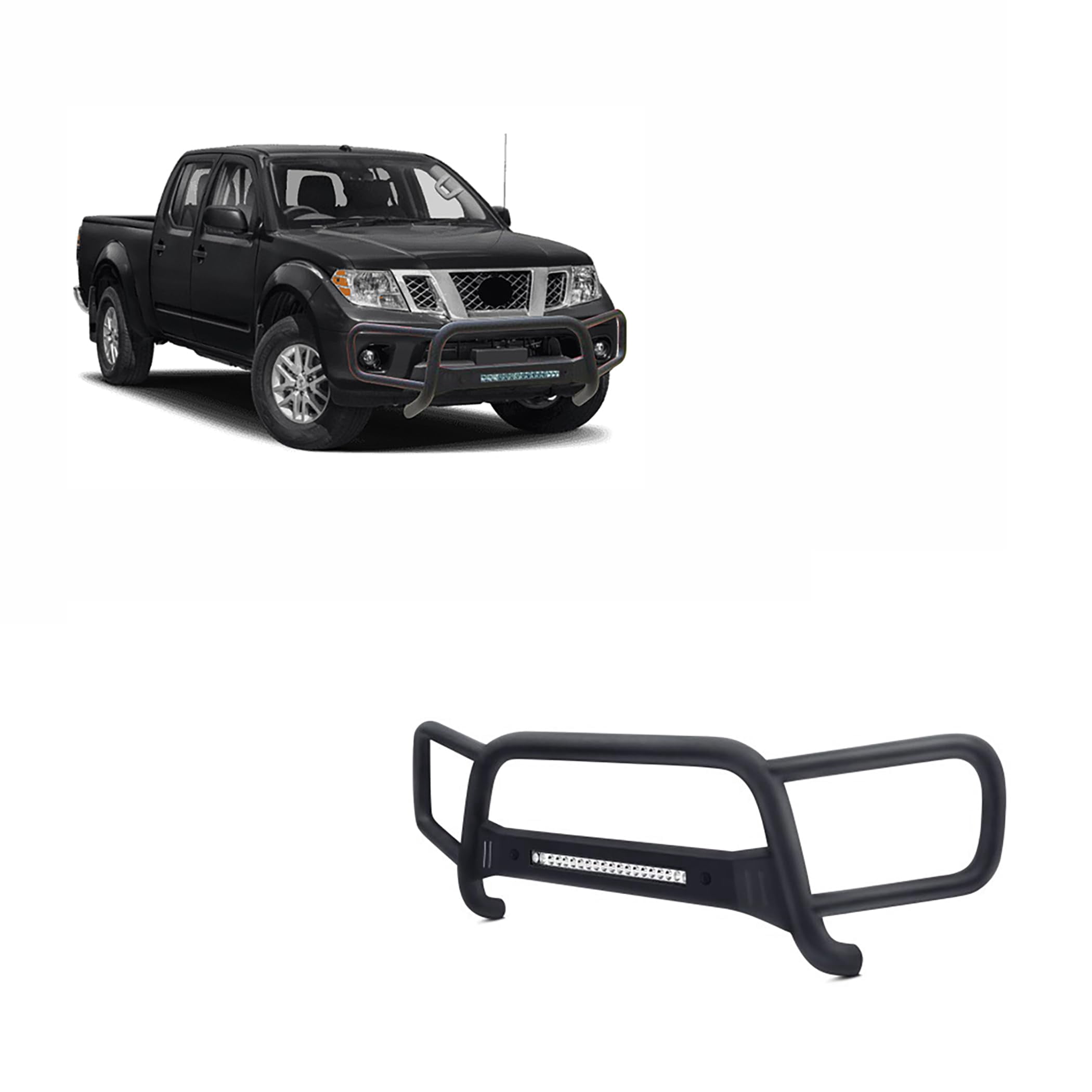 Black Horse - MODULAR BEACON FRONT RUNNER Bumper Guard With 20” LED ...