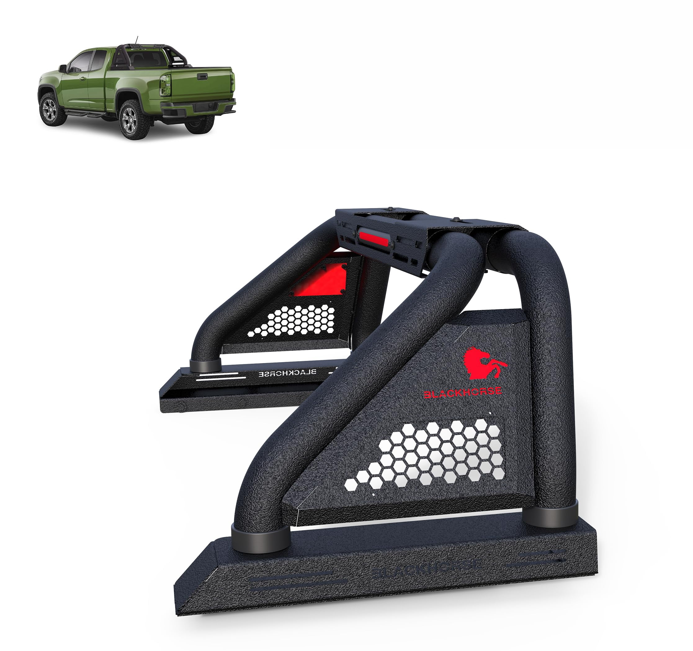 Black Horse Off Road Classic Pro Roll Bar Modular Textured Black ...