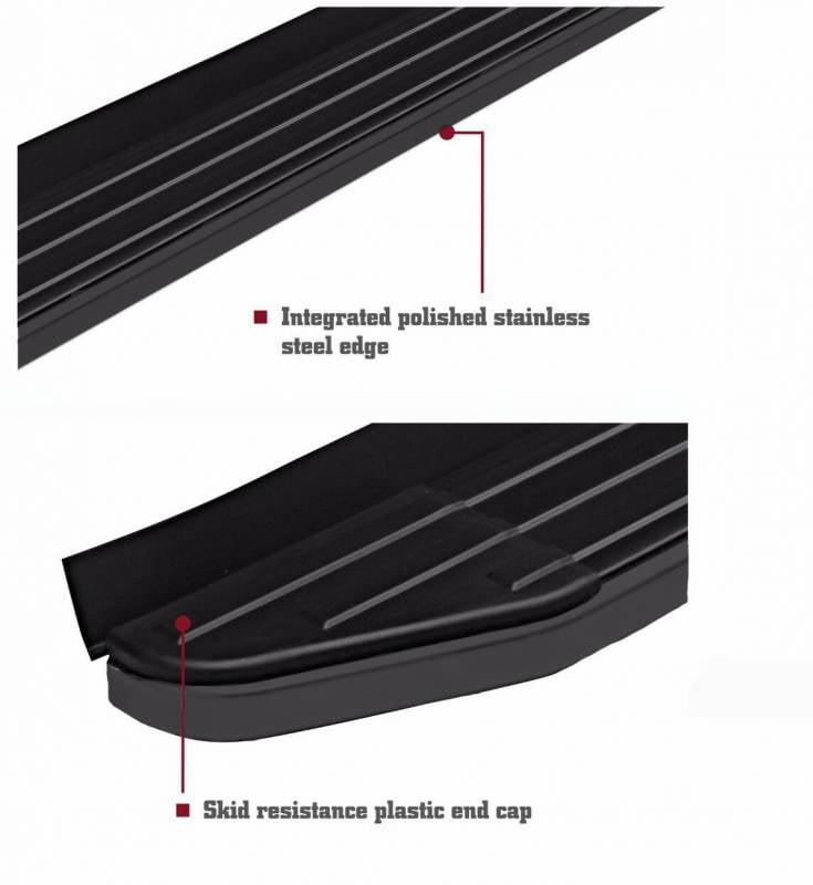 Black Horse PRF1272BK Peerless Black Running Board for 2021-2023 Ford ...