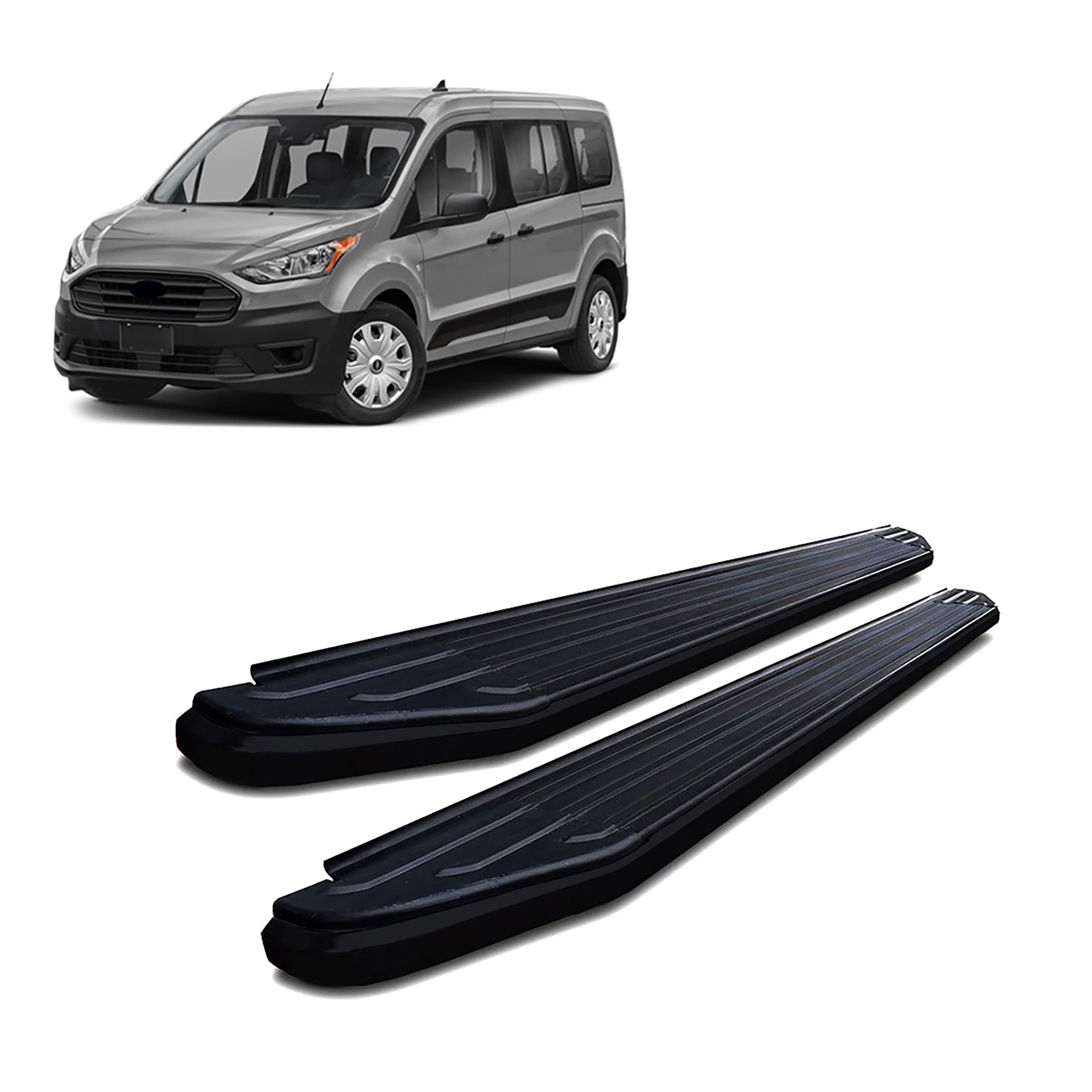 Black Horse Peerless Running Boards Black Compatible with 2020-2020 ...