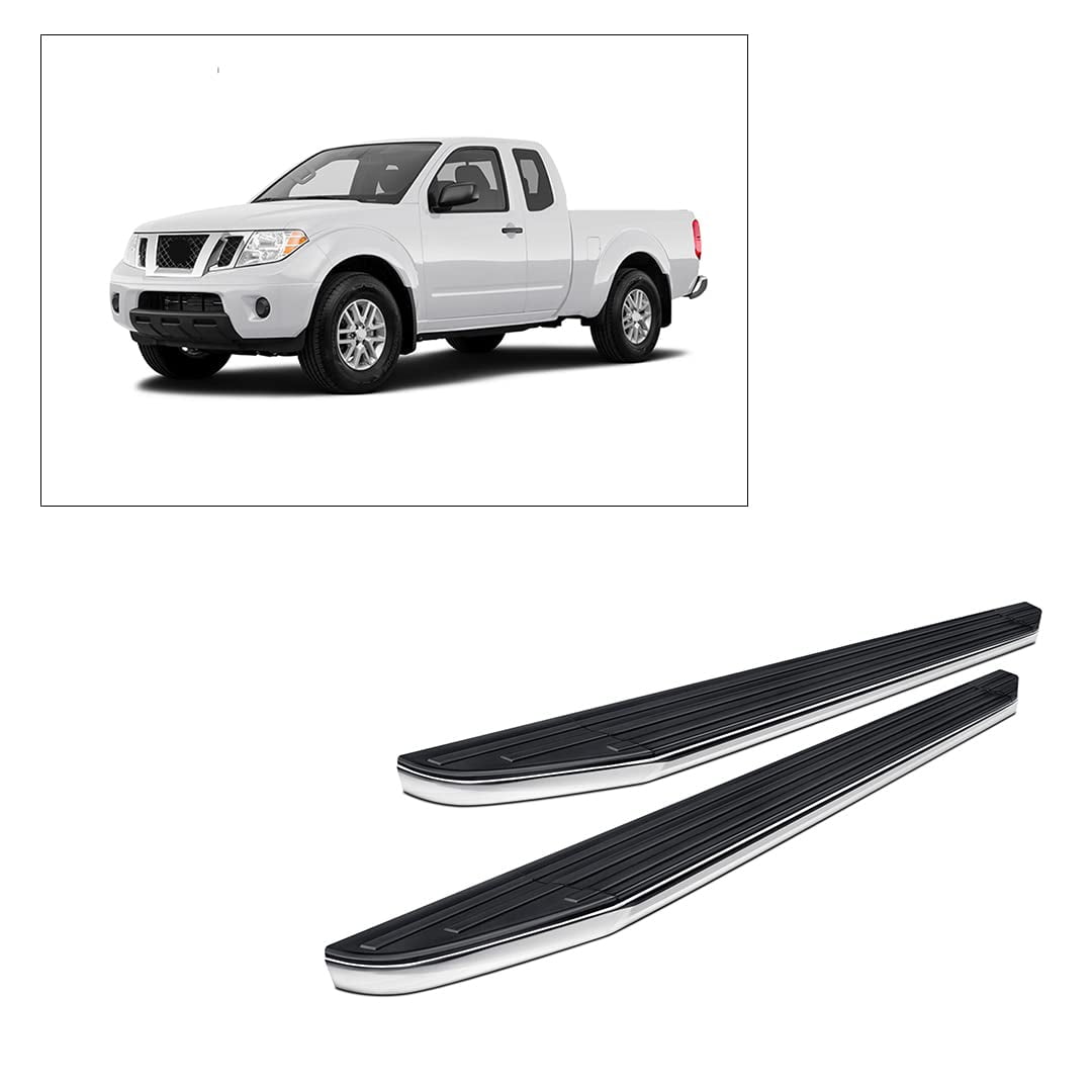 Black Horse Premium Running Boards Black Compatible with 2005-2021 Nissan Frontier-PR-NIFRKC ...