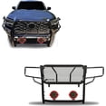 Black Horse RUGGED Heavy Duty Grille Brush Bumper Guard Modular Black ...