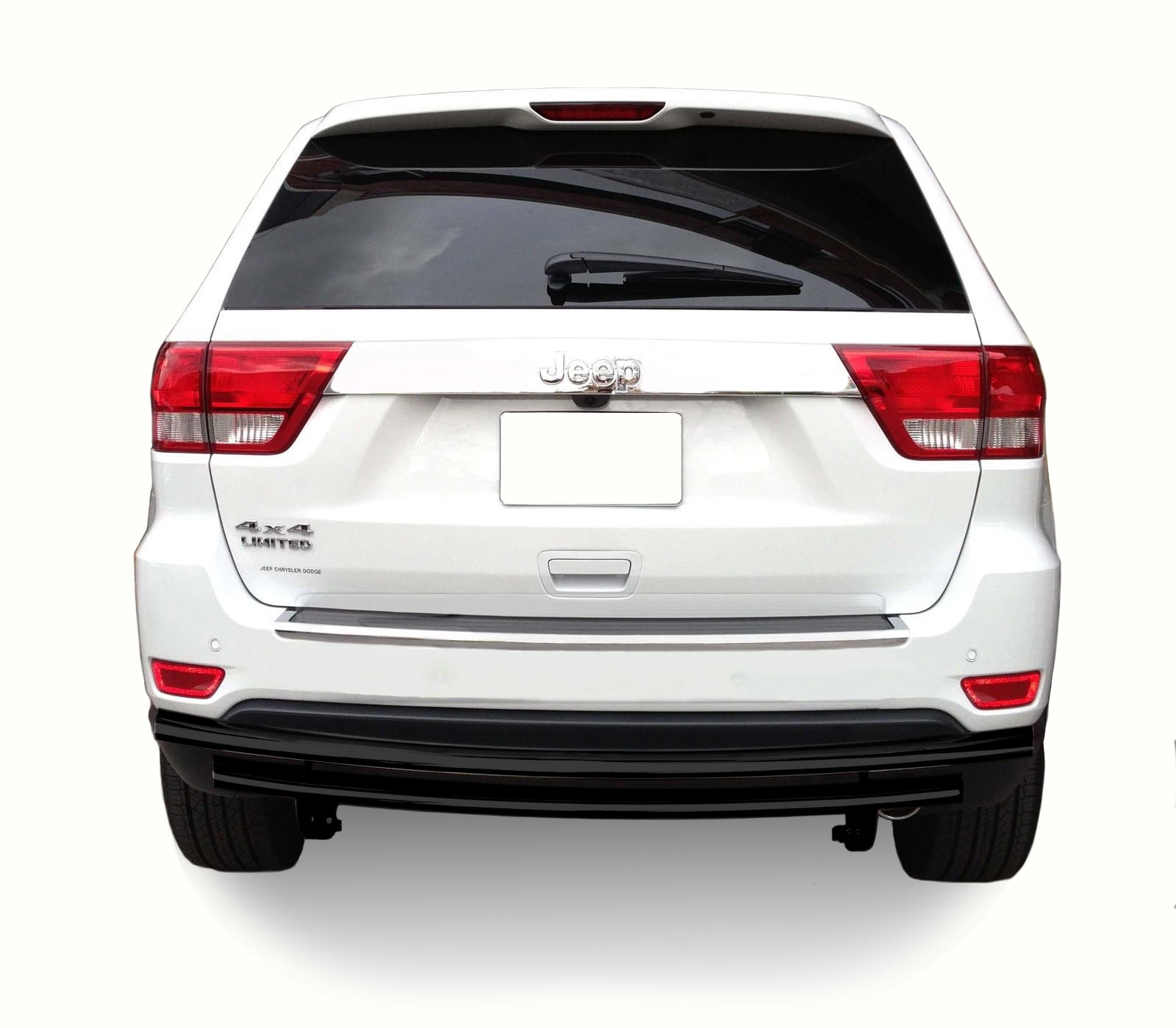 Black Horse Rear Bumper Guard Double Layer Black Compatible with 2011 ...