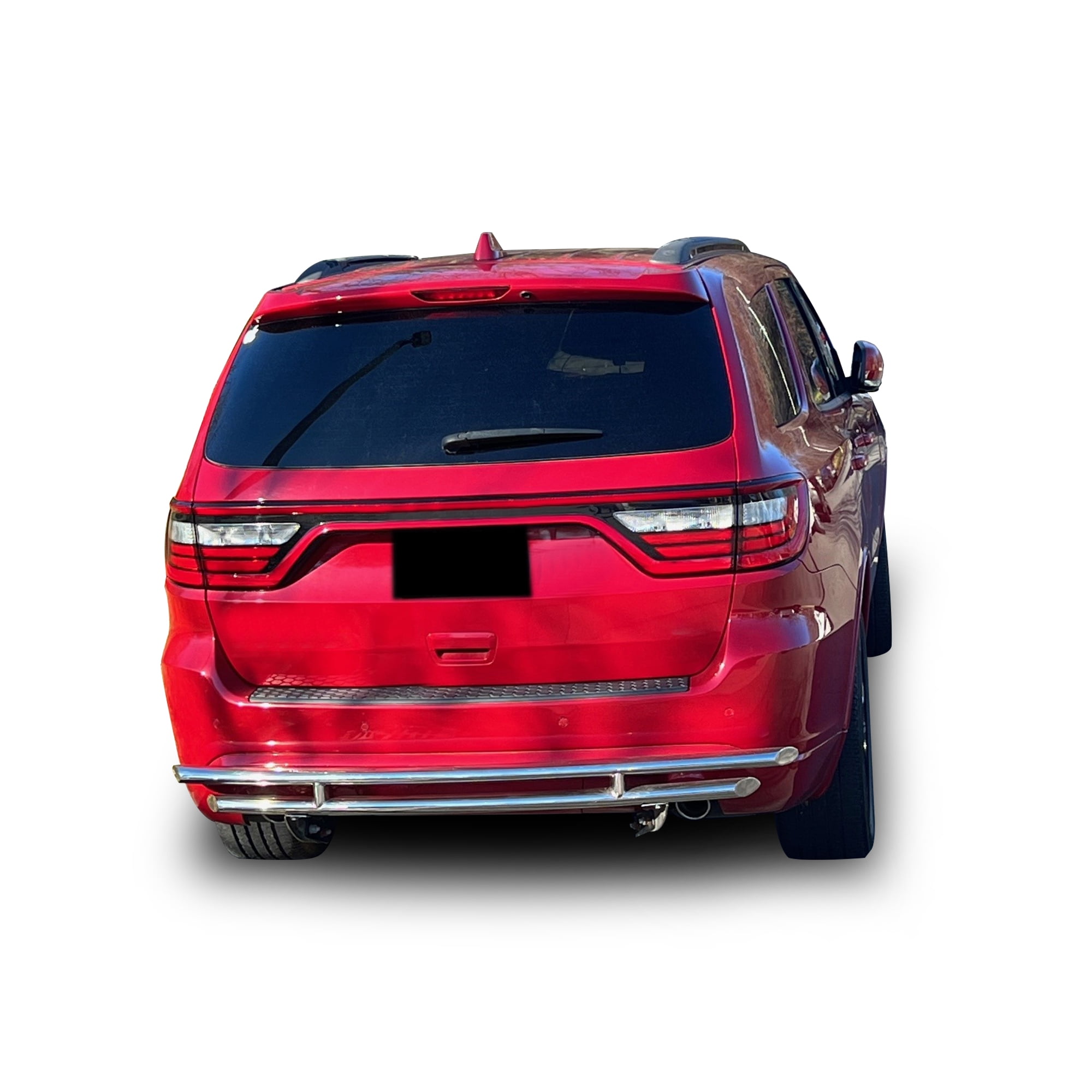 Black Horse Rear Bumper Guard Double Layer Stainless Steel Compatible ...