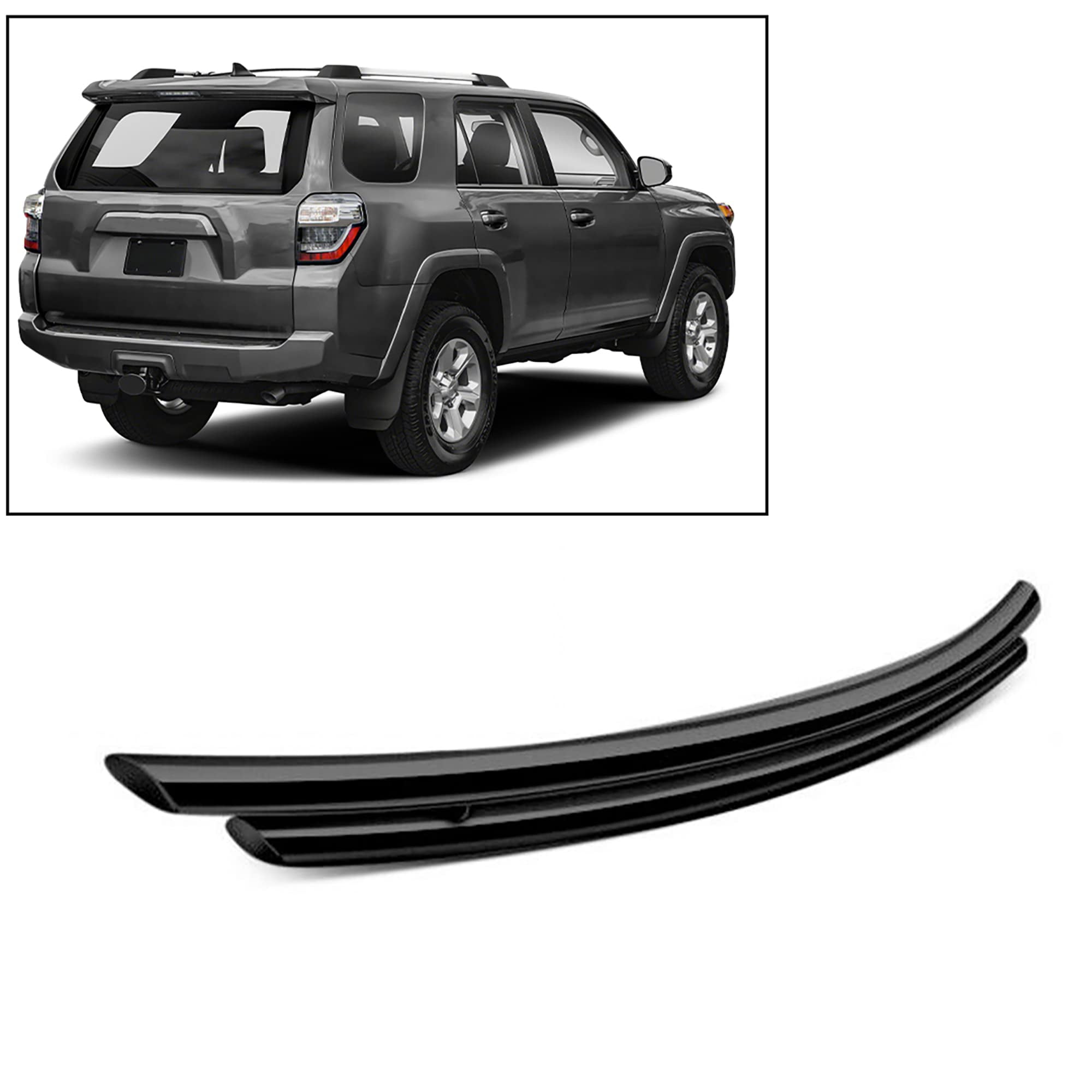 Black Horse Rear Bumper Guard Double Layer Black Compatible with 2003 ...