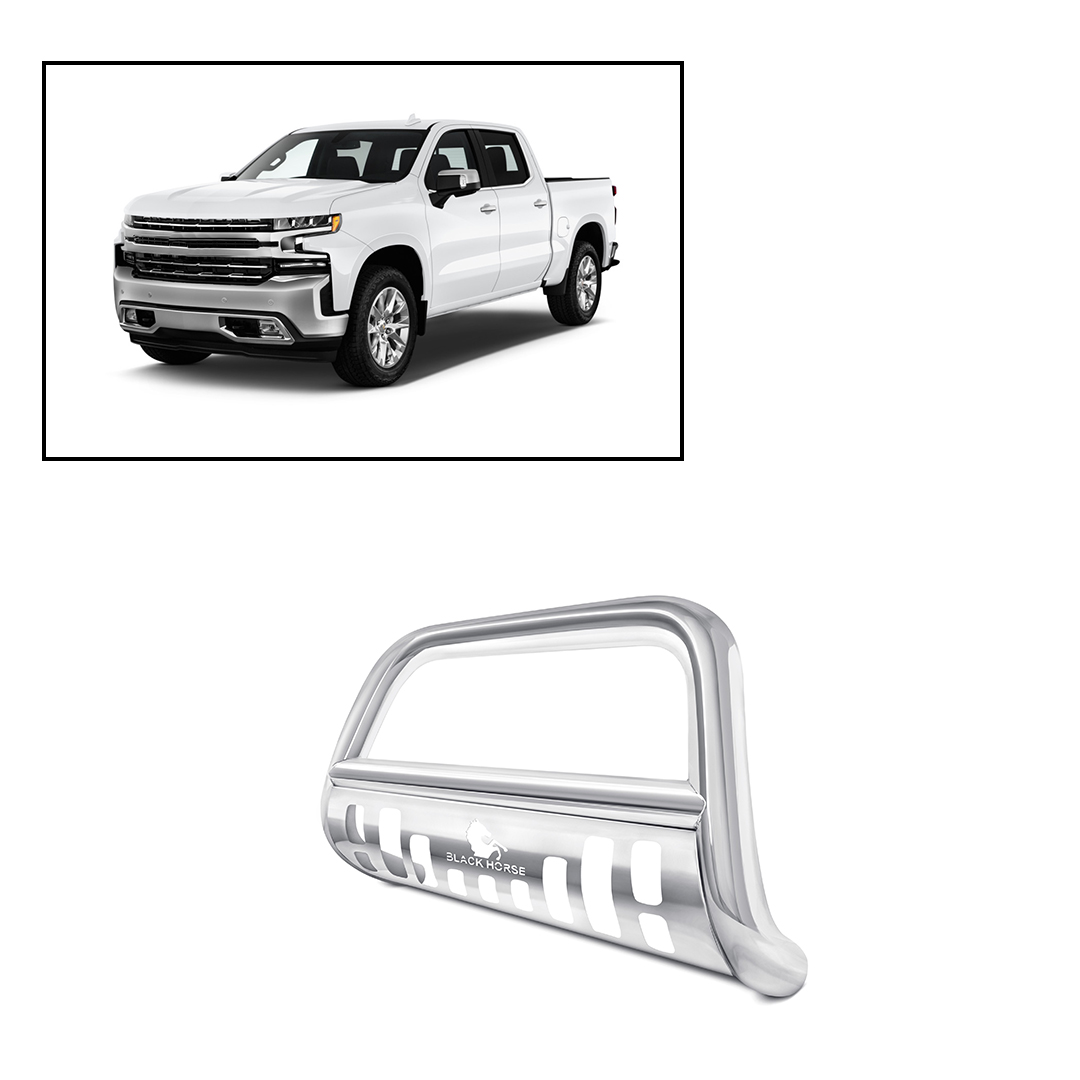 Black Horse Stainless Bull Bar Compatible with 2020-2021 Chevy ...