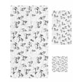 Black Horse Towel Set of 3, Soft Microfiber Bath Towels, Hand Towel ...