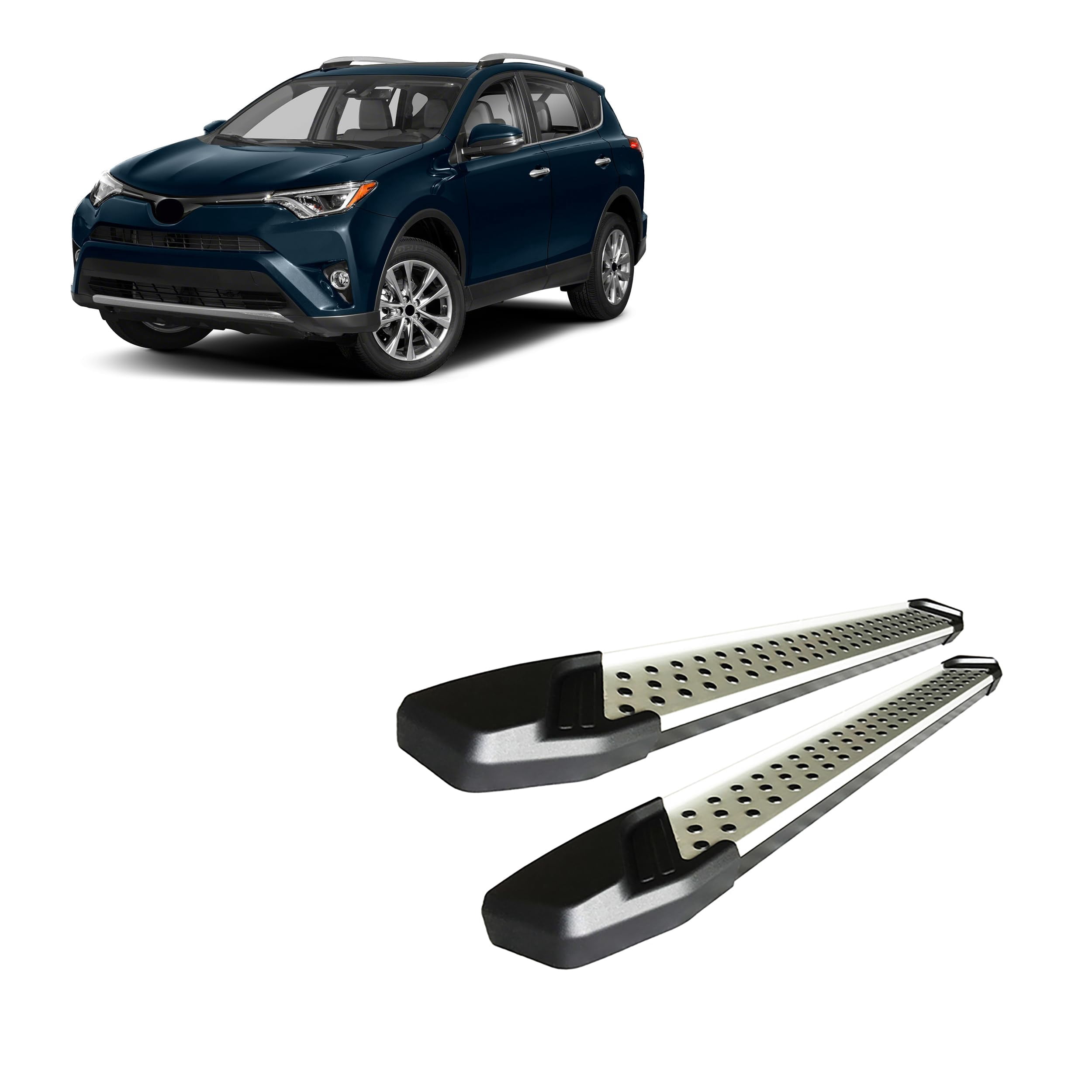 Black Horse Vortex Running Boards Aluminum Compatible with 2006-2018 ...