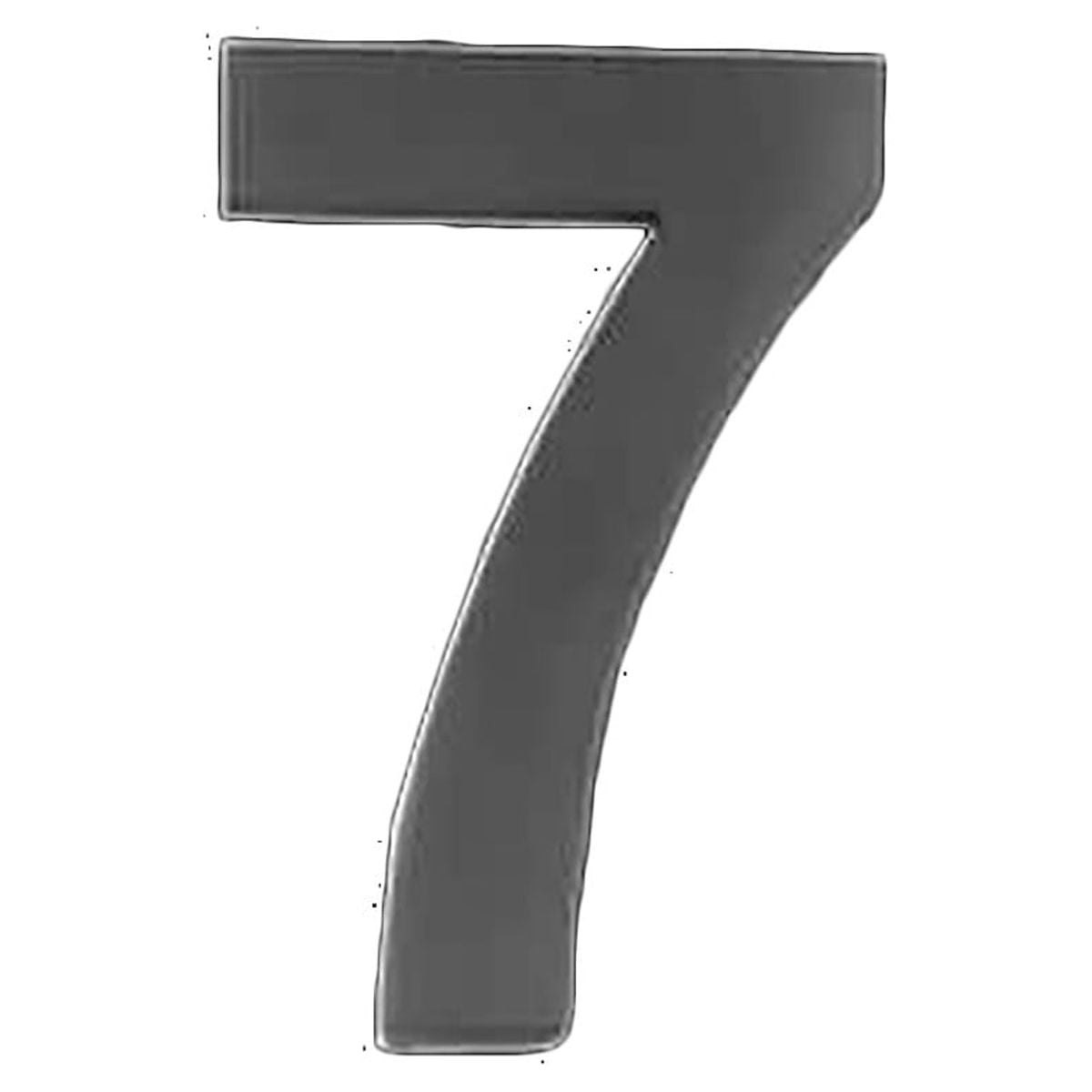 Black House Mailbox Number '7' Solid Brass 2.25" Peel Stick Renovators ...