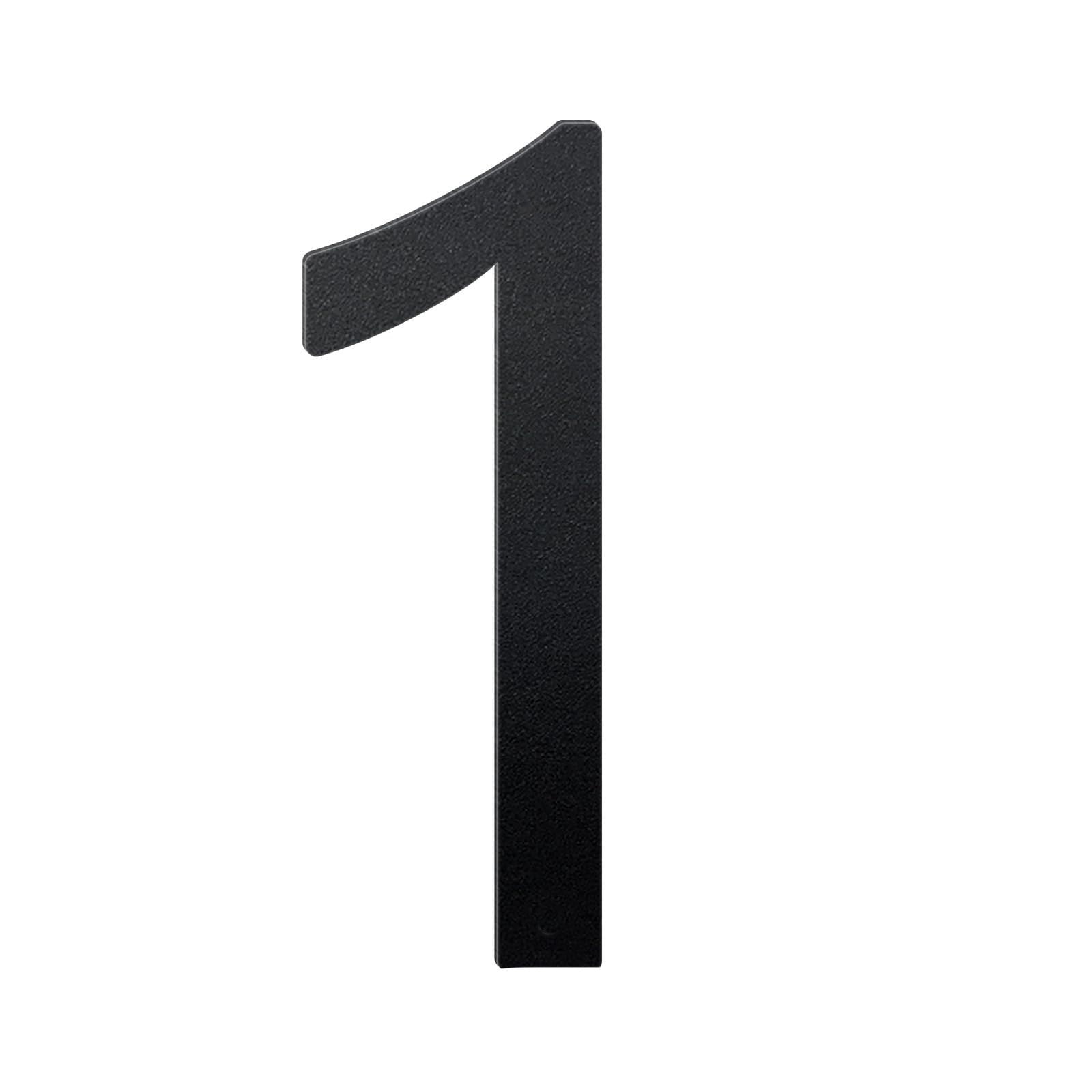 Black House Number Stickers - 5.9" Acrylic Self-Adhesive Address Signs ...