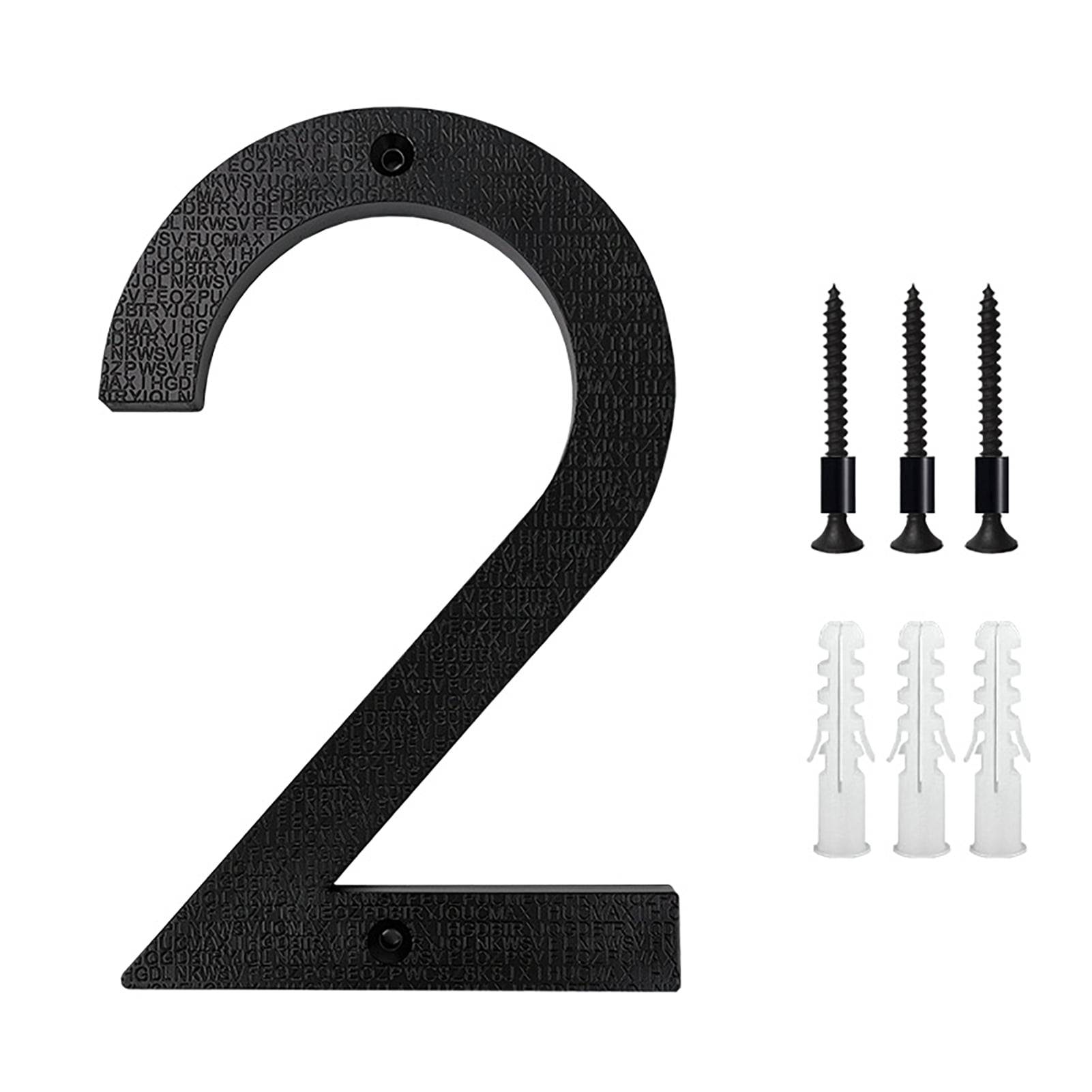 Black House Numbers Door Number Letters for Outside Signs Easy ...