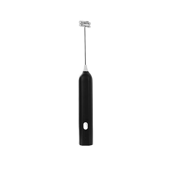 Black Household Milk Frother Wireless Rechargeable Coffee Frother Handheld Egg Beater Cream ...