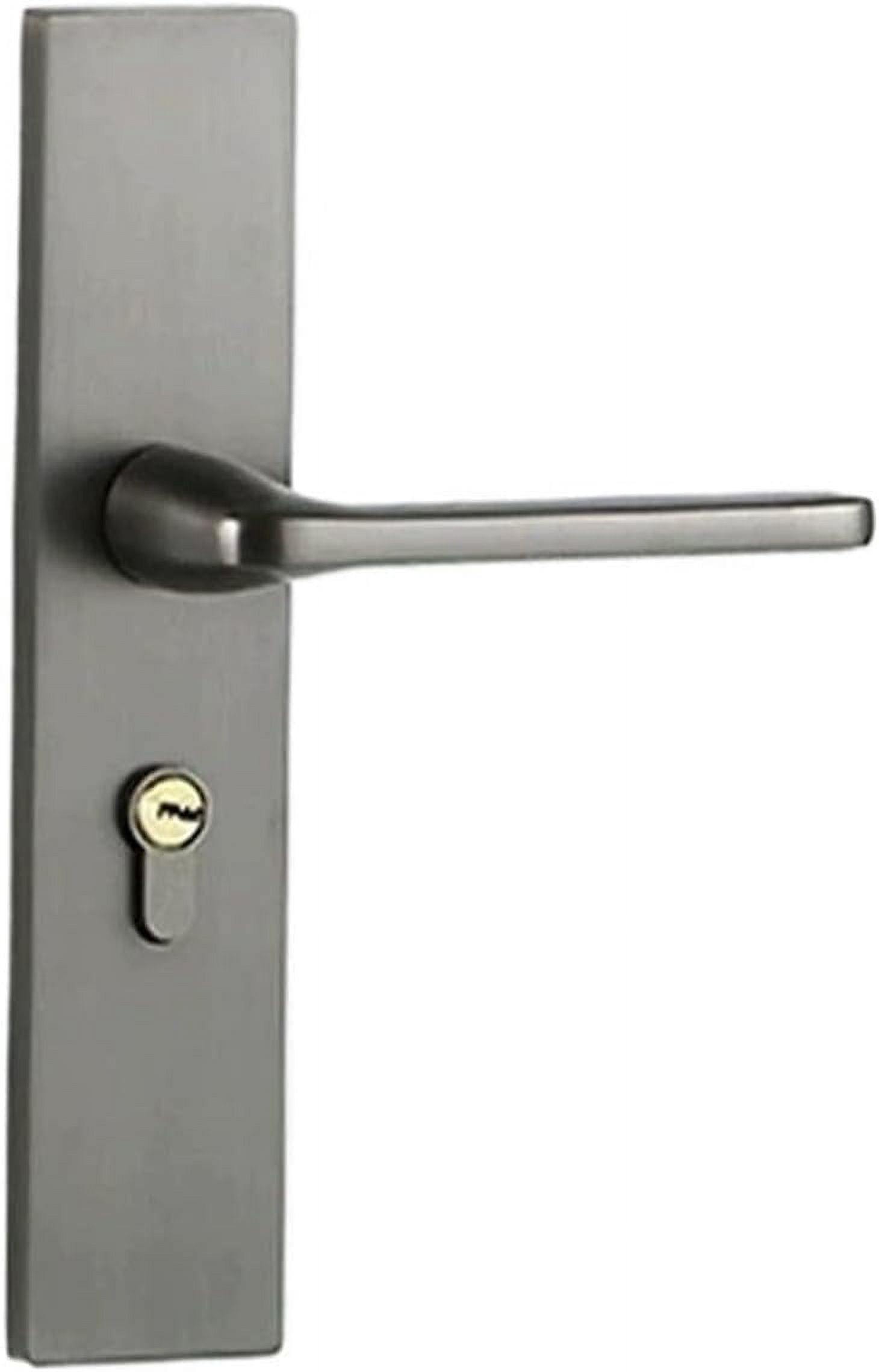 Black Household zinc Alloy Indoor Solid Wood Handle Door Lock Bedroom ...