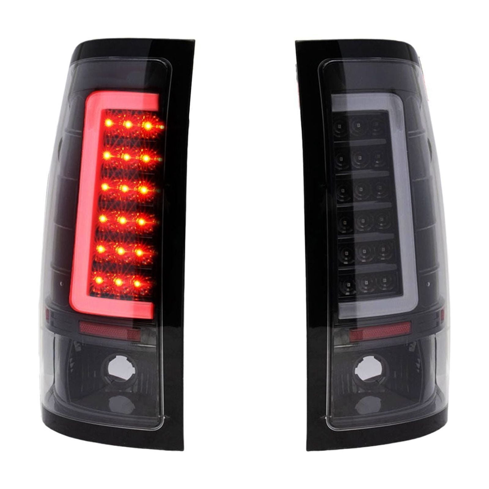 Black Housing LED Tail Light Set for 2007-2013 for GMC for Sierra 1500 ...
