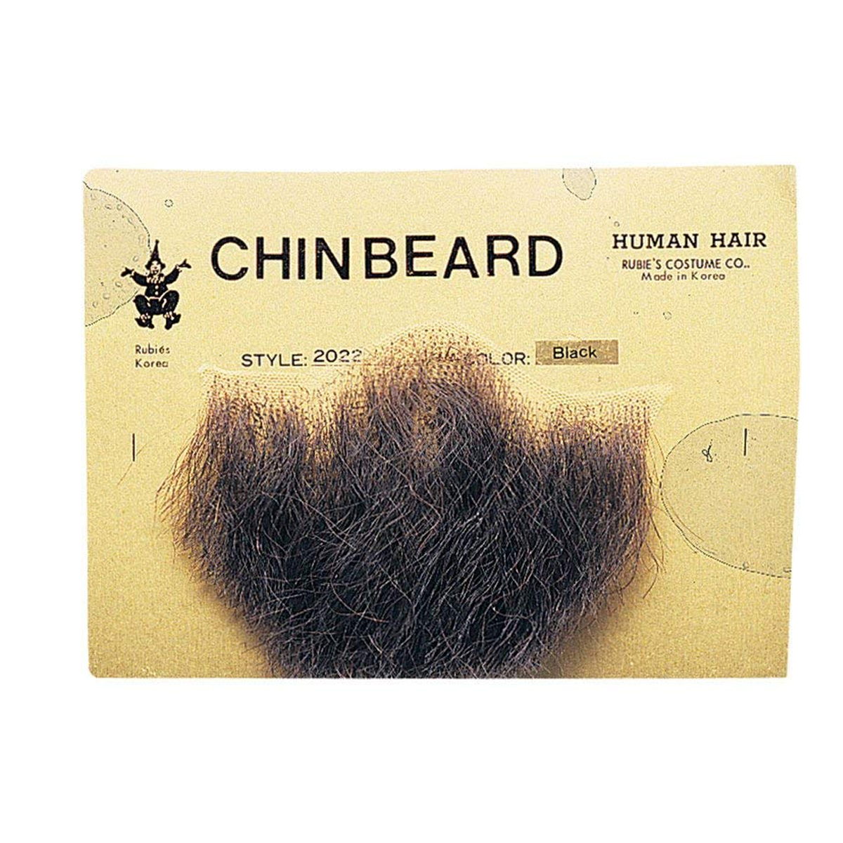 Black Human Hair Goatee Beard Human Hair Costume Halloween Accessory ...