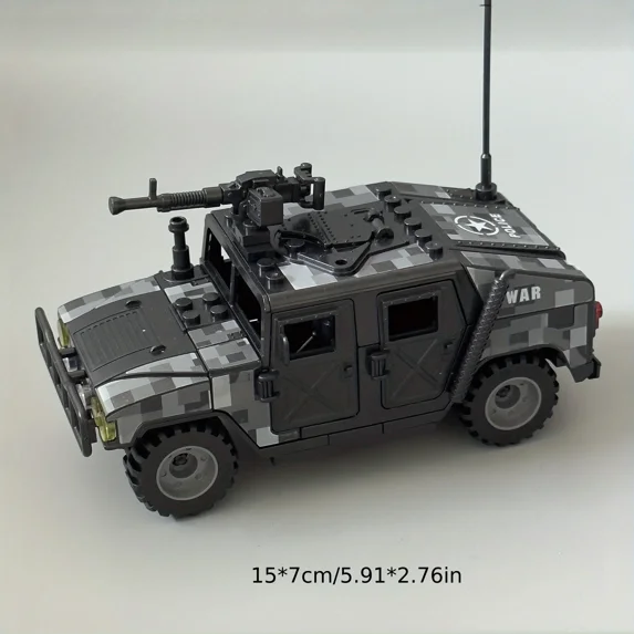 Black Hummer 2 Assembly Model Puzzle Assembly Building Blocks Toy Gift ...