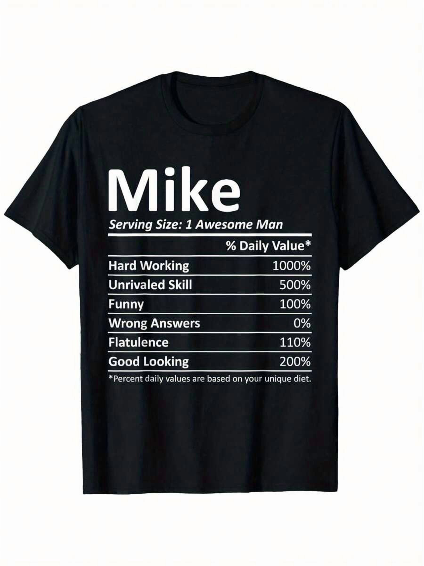 Black Humorous Nutrition Label Cotton T-Shirt For Men - Funny Birthday ...
