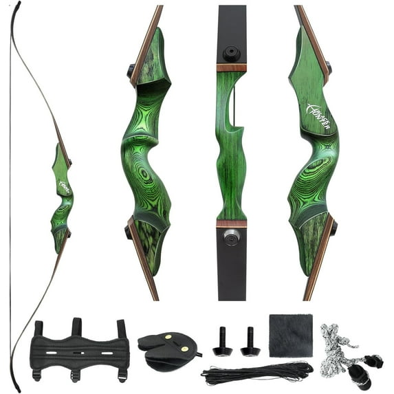 Black Hunter 60" Takedown Archery Recurve Bows for Adults Men and Women ...