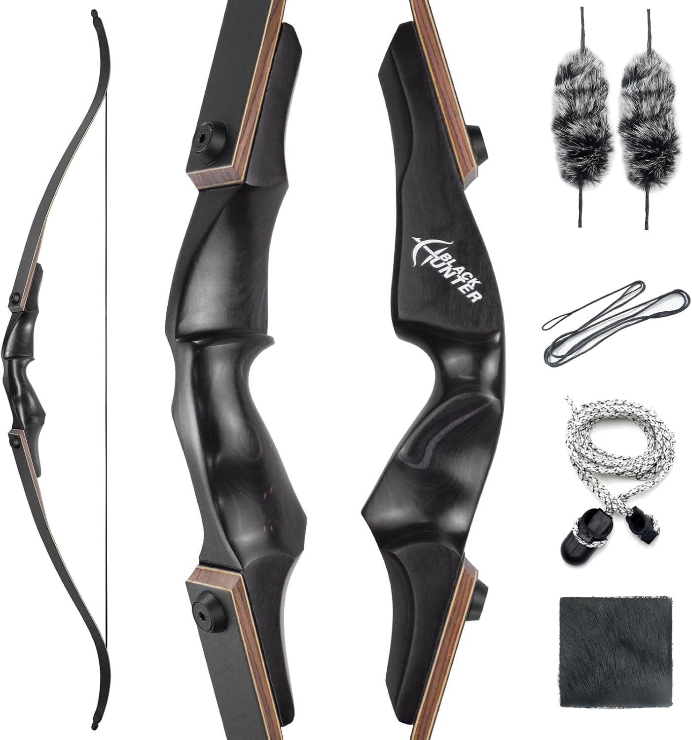 Black Hunter Rebrith Takedown Recurve Bow 60 Inch Right Hand Archery ...