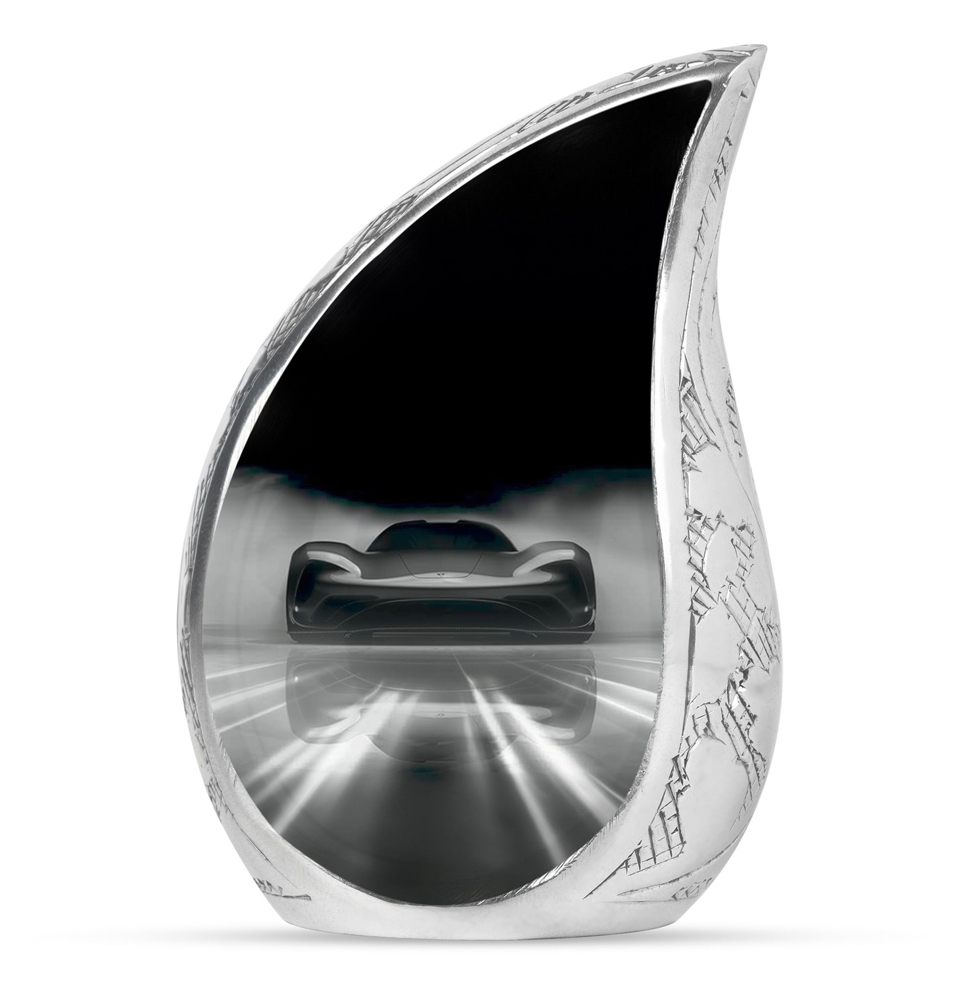 Black Hypercar Mini Urn For Human Ashes Adult Female - Small Keepsake ...