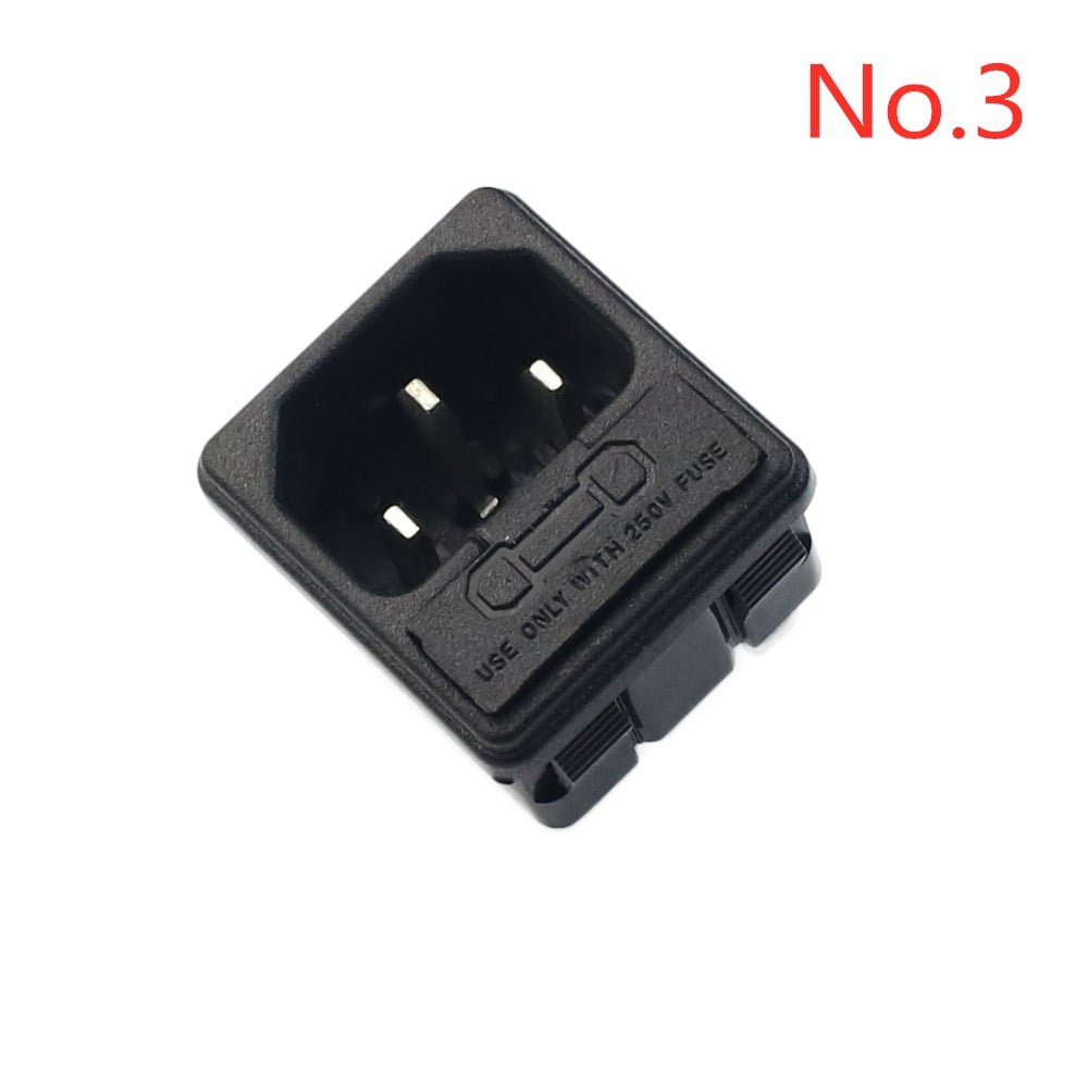 Black IEC 320 C13 Female Plug Rewirable Power Connector 3pin Socket 10A /250V - Walmart.com