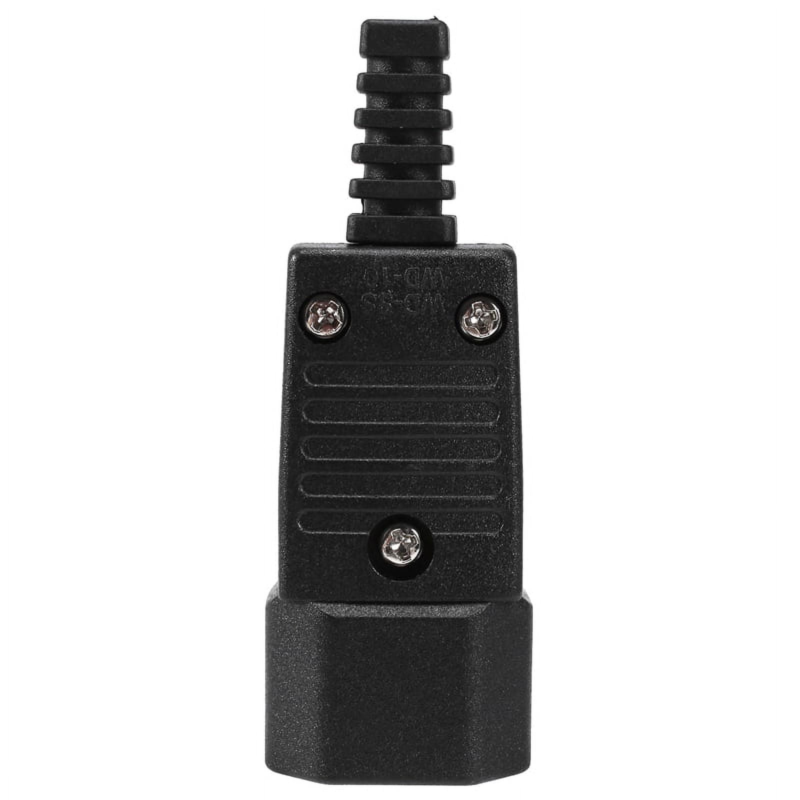 Black IEC-320 C14 Male Plug AC Power Inlet Socket Connector 250V 10A ...