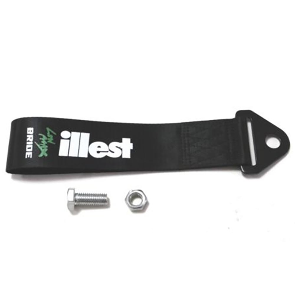 Black-ILLEST-racing rope with hook for Honda, TOYOTA, NISSAN, Illest ...