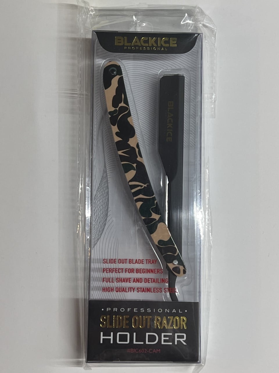 Black Ice Professional Slide Out Razor Holder - Camo - Walmart.com