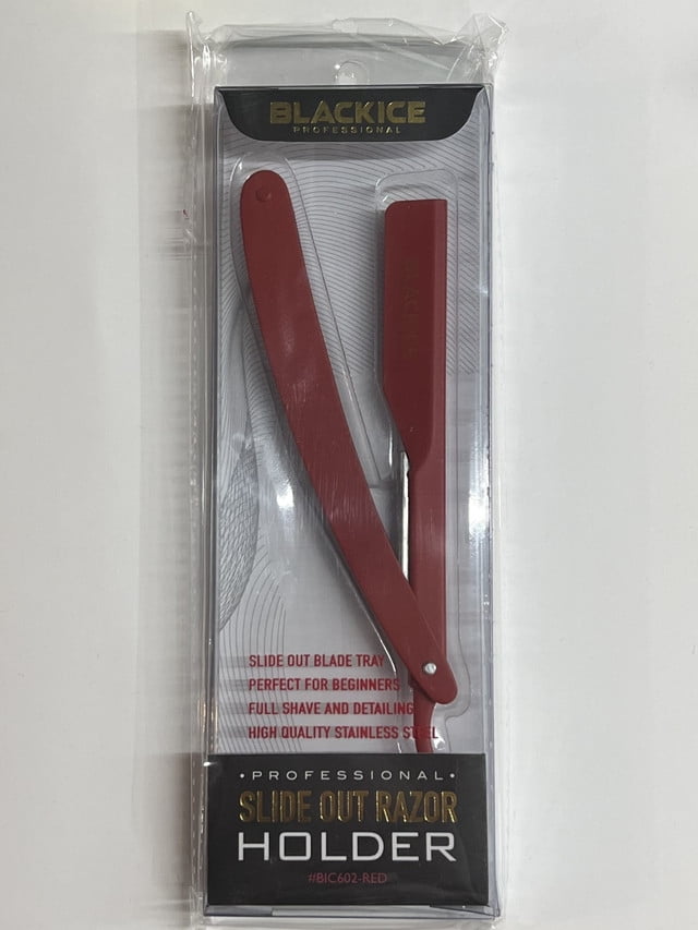 Black Ice Professional Slide Out Razor Holder - Red - Walmart.com