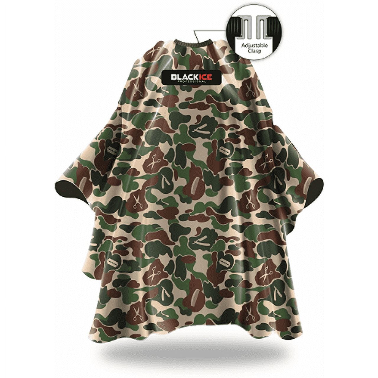 Black Ice Original Camo Barber Cape BVE009CAM Beauty Supply - Walmart.com