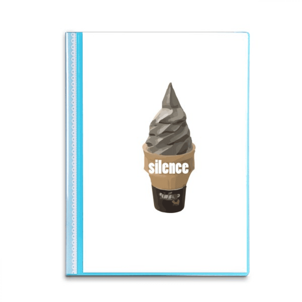 Black Ice Text Outline Freehand Book Sheet Protectors Portfolio Binder ...