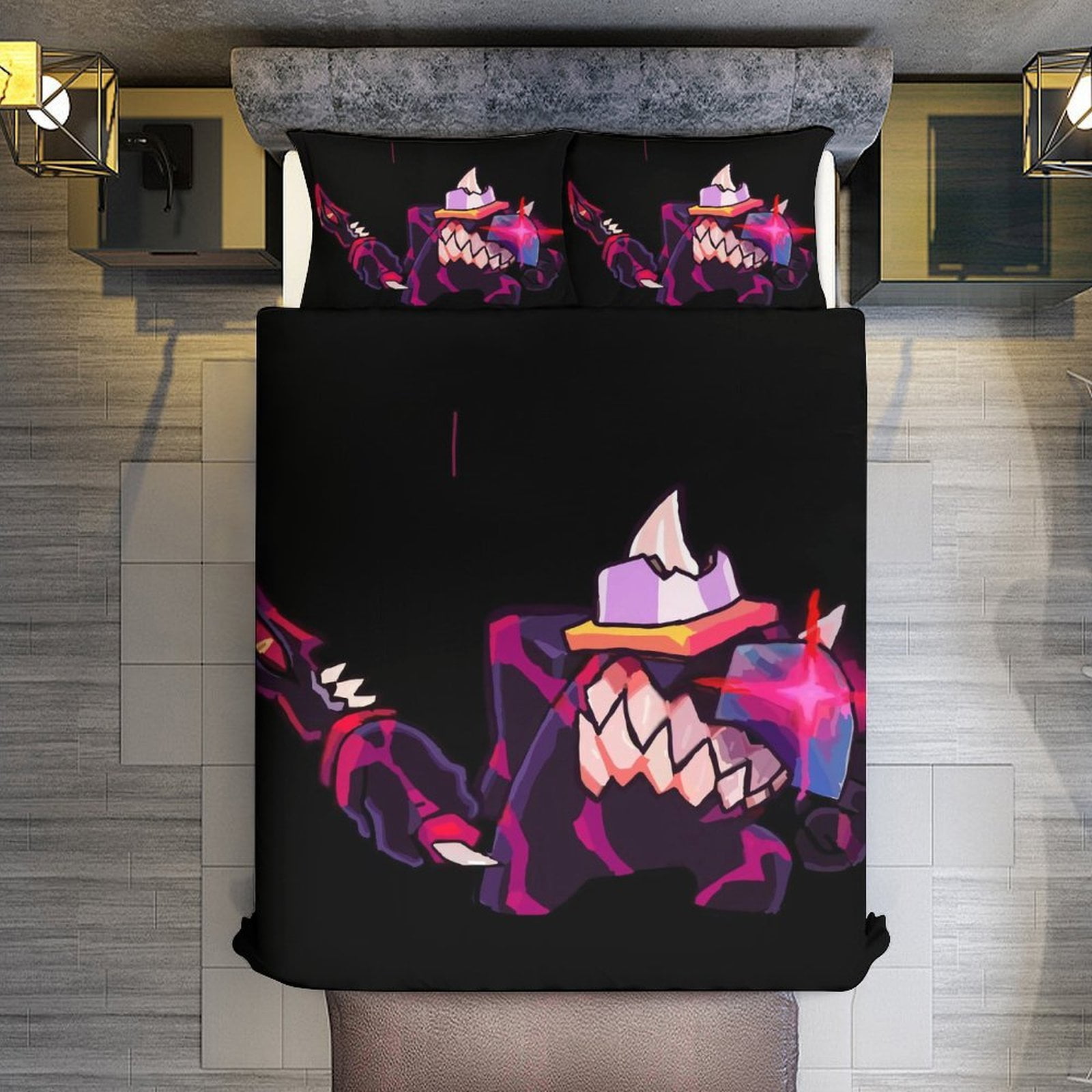 Black Imposter Parasite Bedding Set for Teen Girls Boys,Duvet Cover ...