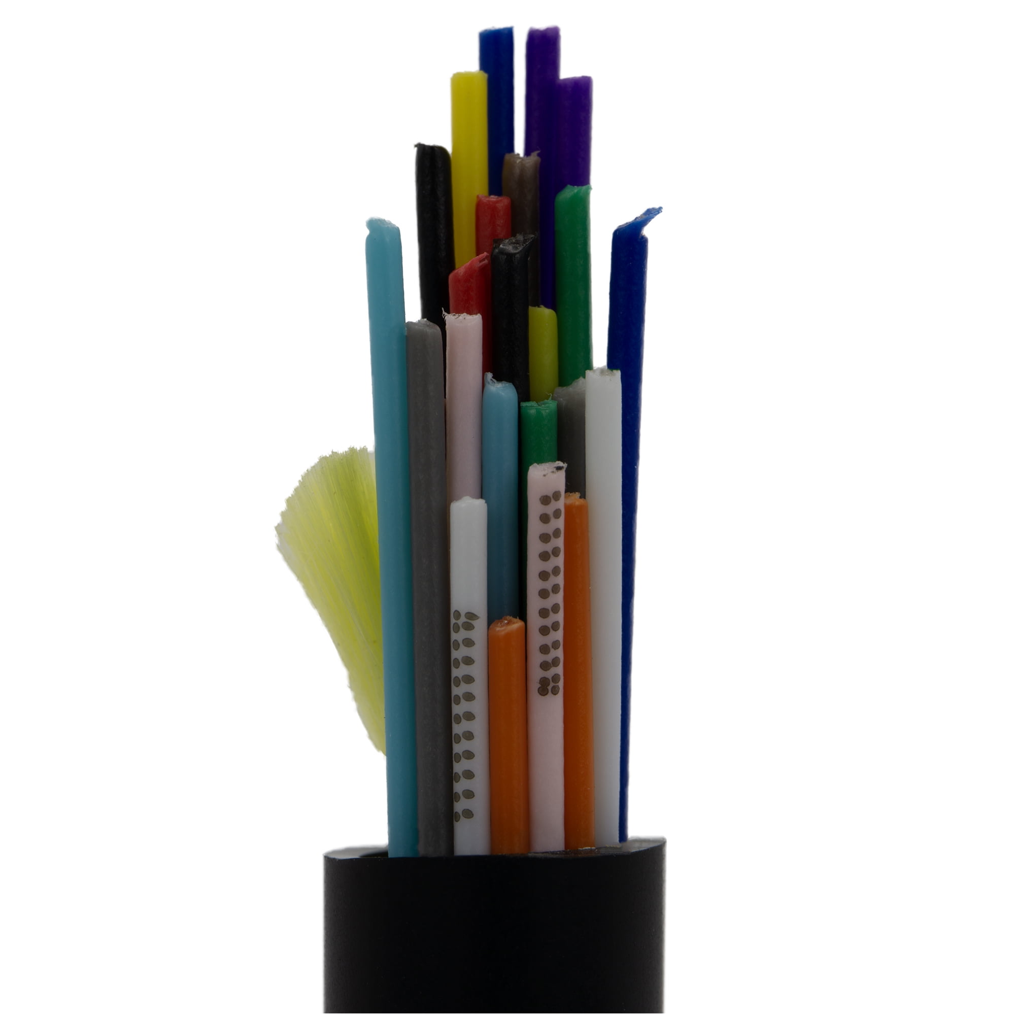 Black Indoor/Outdoor 24 Fiber Cable, Multimode 62.5/125 OM1 Plenum ...