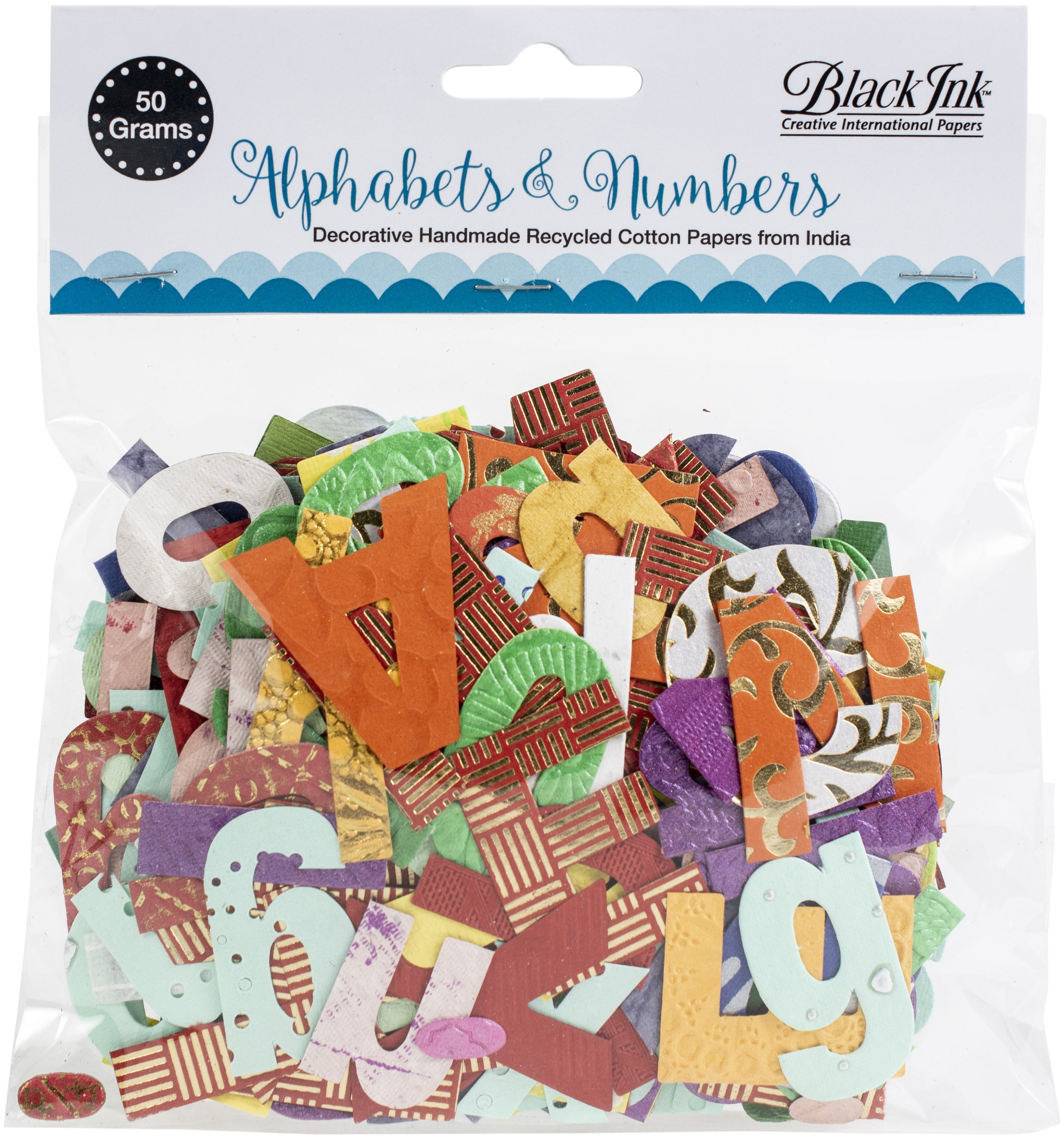 Black Ink Alphabets & Numbers-Assorted, 50 Grams - Walmart.com