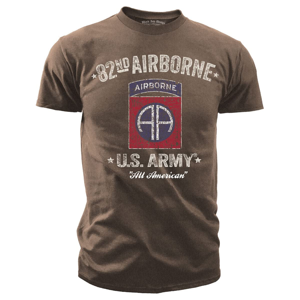 Black Ink Design U.S. Army 82nd Airborne Division Retro Men's T-Shirt ...