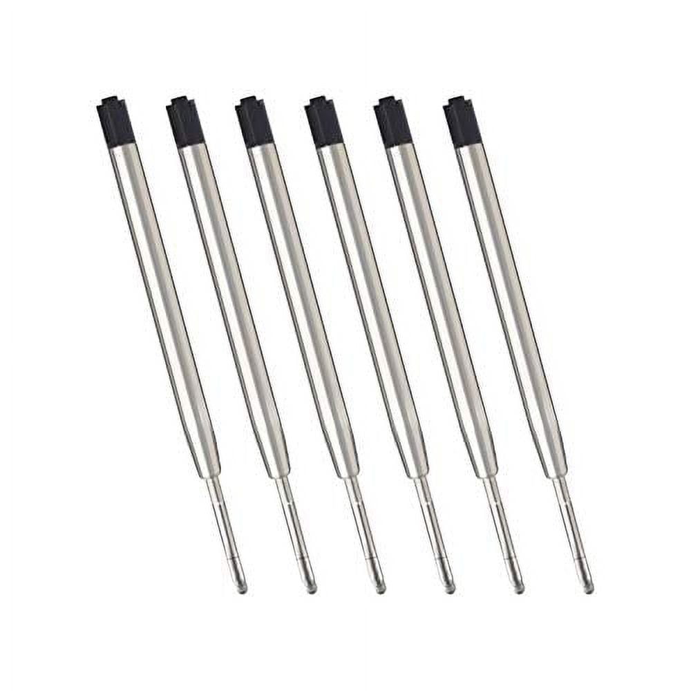 ChaoQ,Black Ink Refills (6pcs), Replaceable Ballpoint Pen Refills, 1mm ...